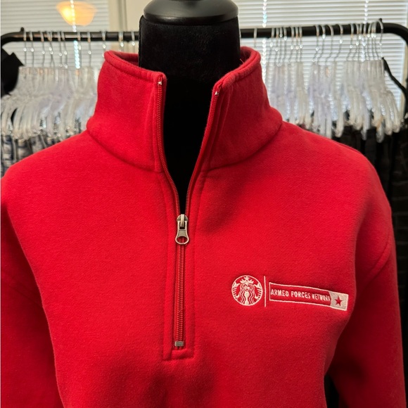 Starbucks | Jackets & Coats | Starbucks Armed Forces Network Sweater ...